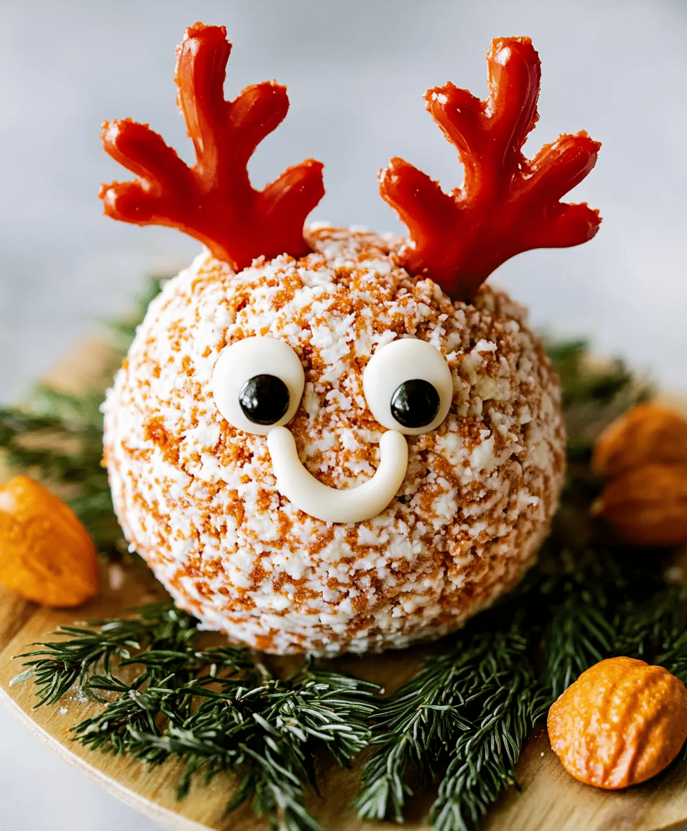 Reindeer Cheese Ball Recipe - Savory Recipe