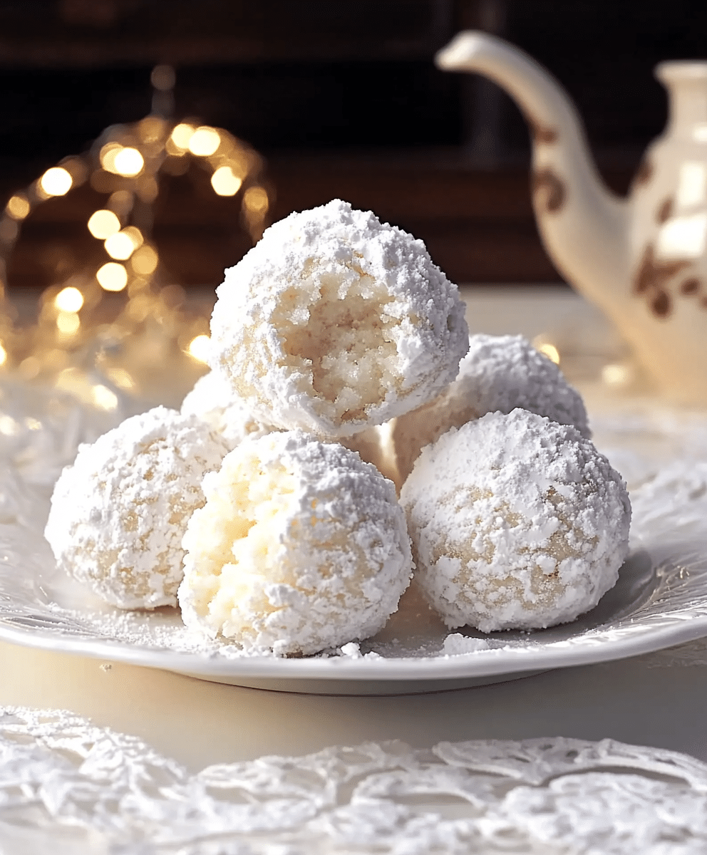 Sweetened Condensed Milk Snowball Cookies Recipe - Savory Recipe