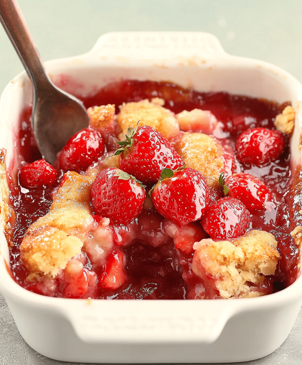 Easy Strawberry Cobbler Recipe - Savory Recipe