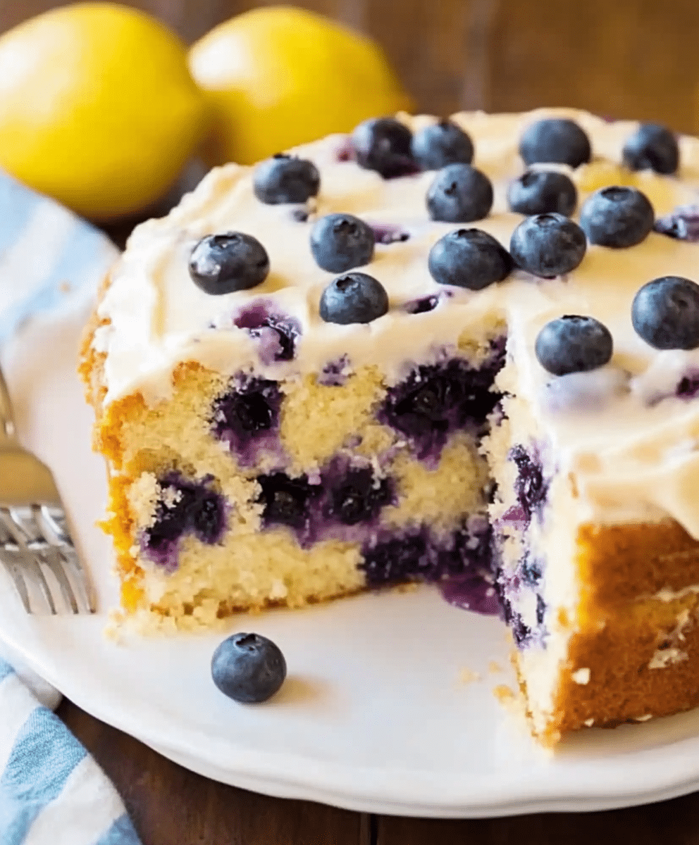 Lemon Blueberry Cake Recipe - Savory Recipe