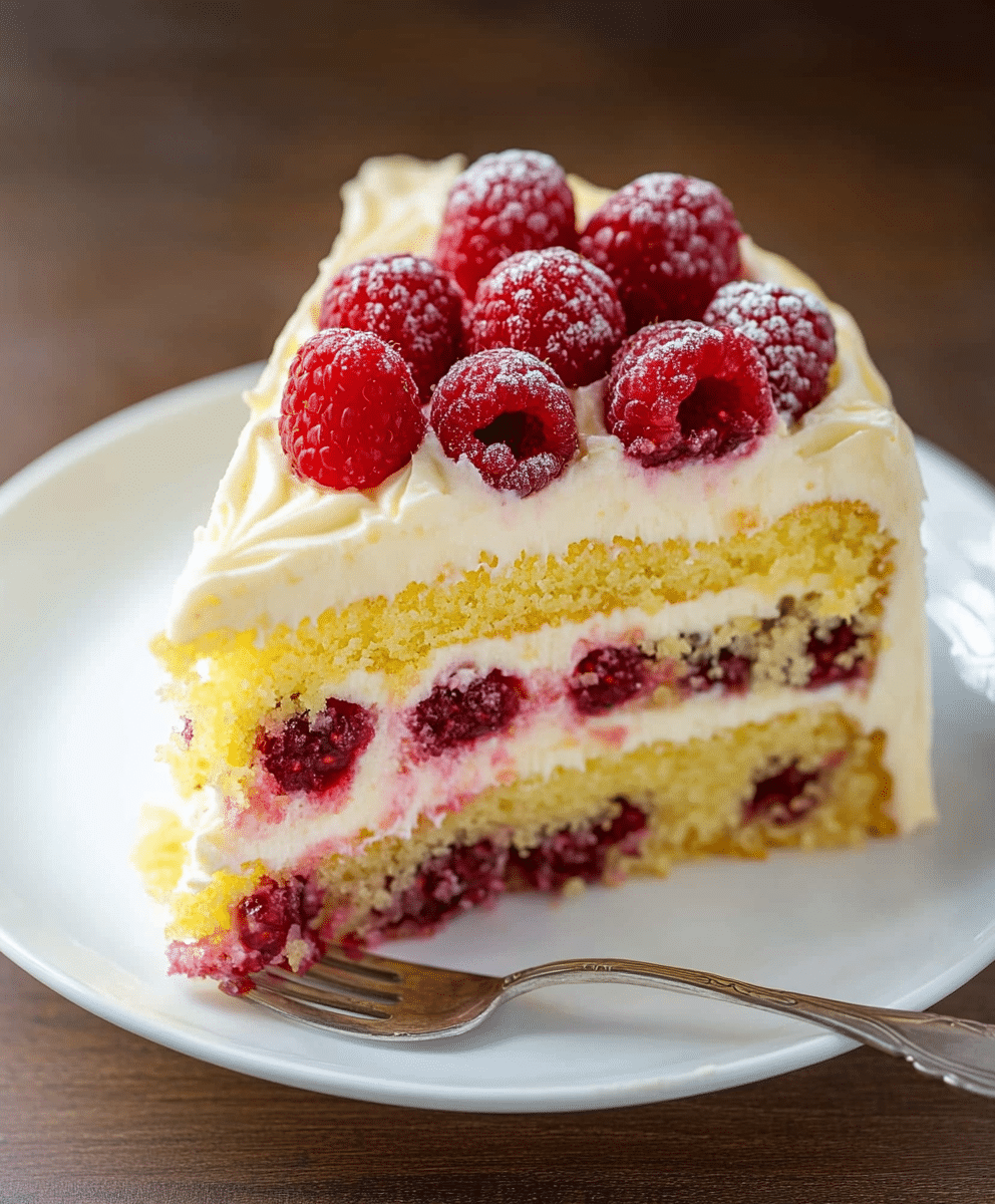 Lemon Raspberry Cake Recipe - Savory Recipe