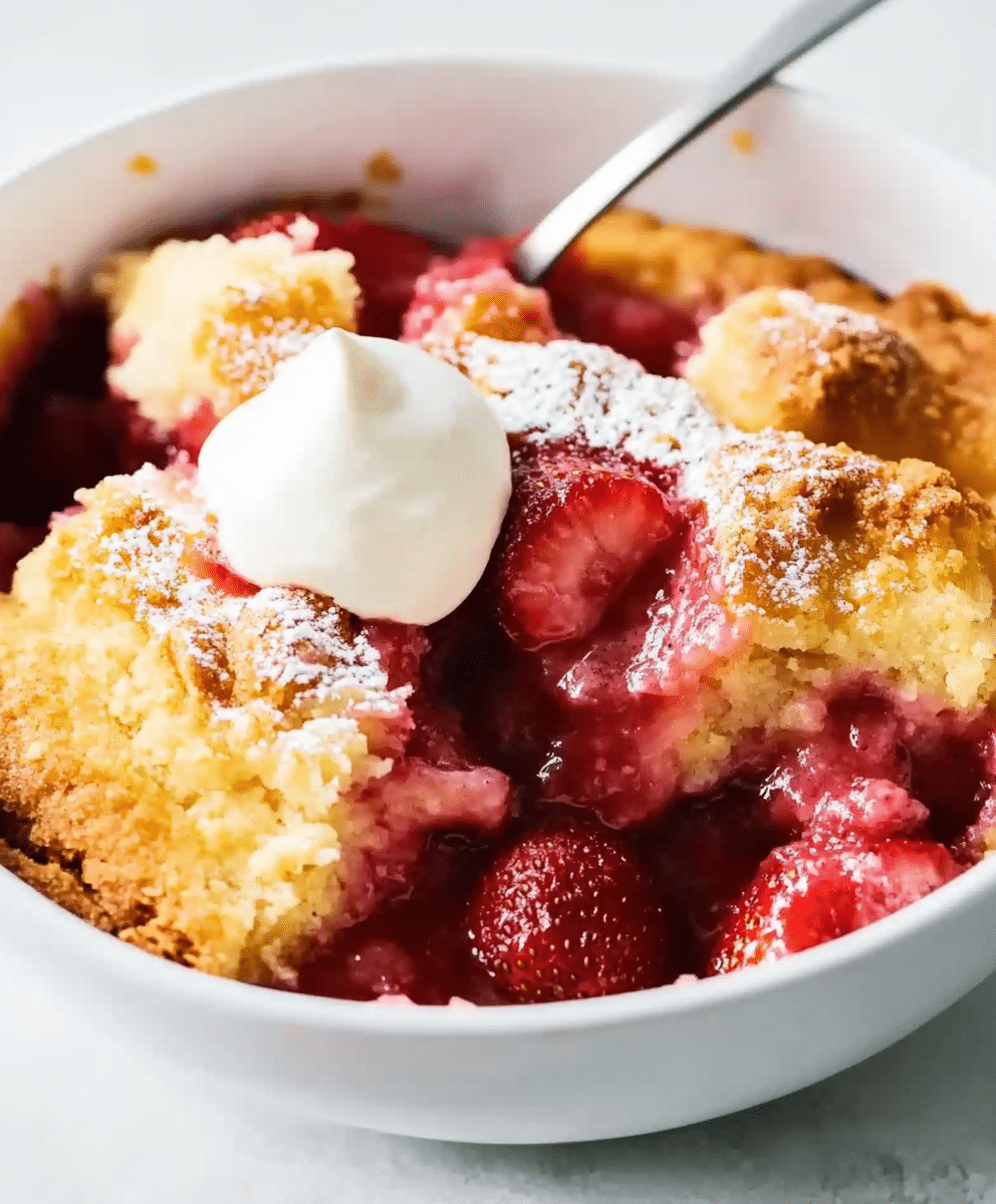 Strawberry Cobbler Recipe - Savory Recipe