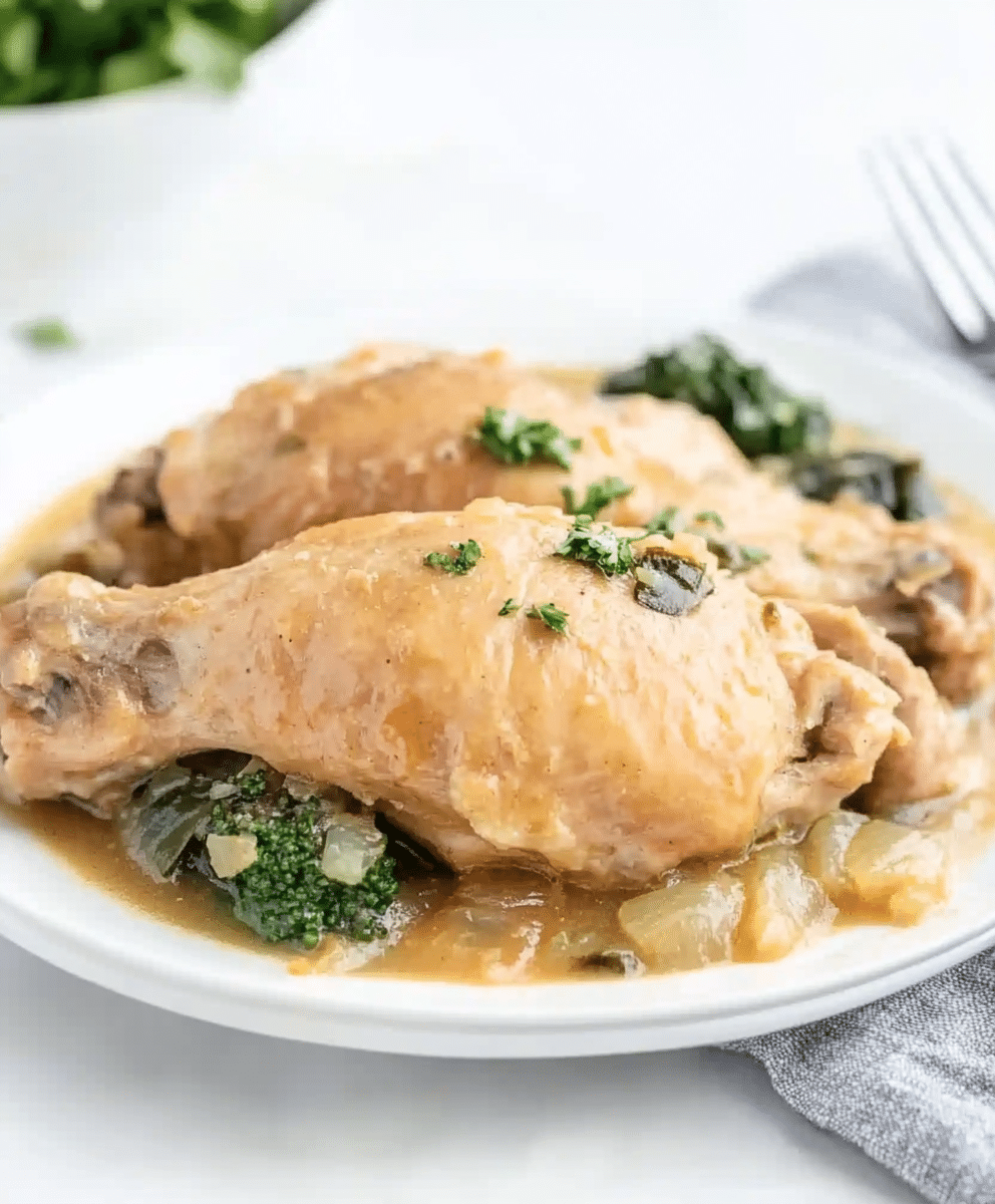 Crock Pot Smothered Chicken Recipe - Savory Recipe