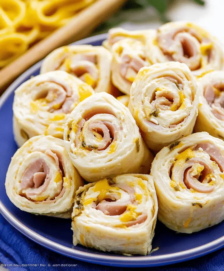 Ham And Cheese Roll Ups Recipe - Savory Recipe
