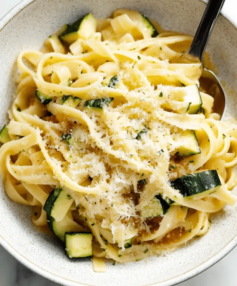 Simple Fresh Zucchini Pasta Sauce Recipe - Savory Recipe