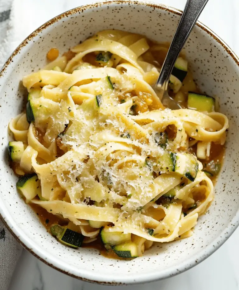 Simple Fresh Zucchini Pasta Sauce Recipe - Savory Recipe