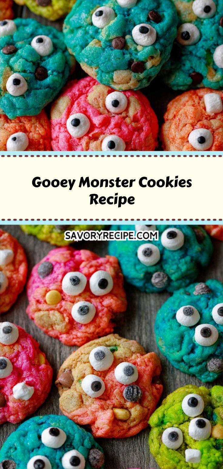 Gooey Monster Cookies Recipe - Savory Recipe
