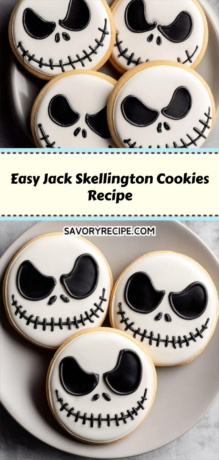 Easy Jack Skellington Cookies Recipe - Savory Recipe