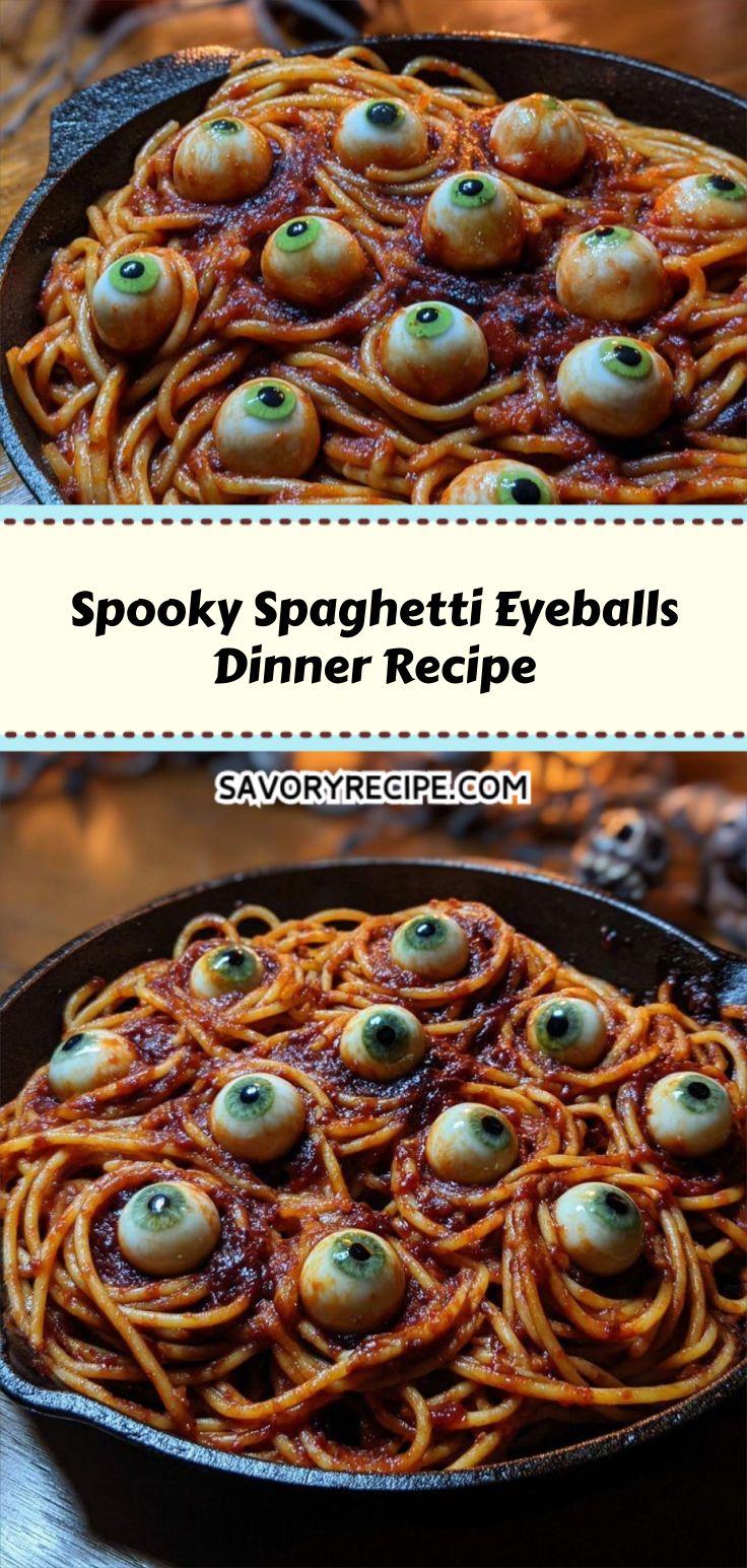 Spooky Spaghetti Eyeballs Dinner Recipe - Savory Recipe