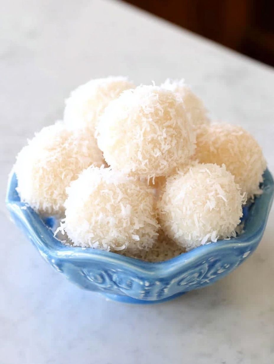 No Bake Coconut Snowballs Recipe