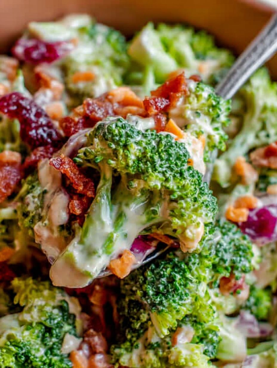 Broccoli Salad With Bacon Recipe: Thanksgiving Side Dish Favorite ...