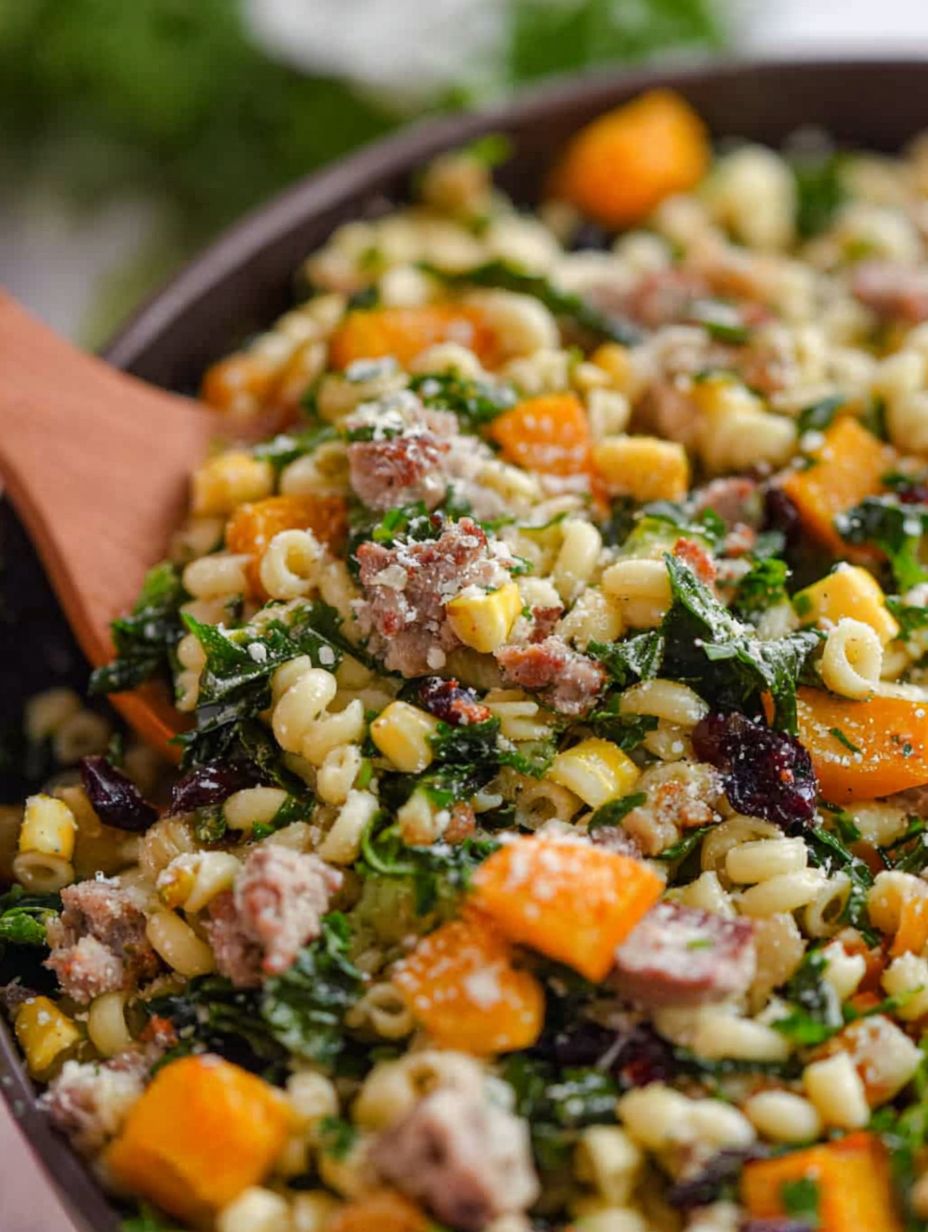 Cozy Fall Harvest Pasta Salad Recipe for Thanksgiving Gatherings ...
