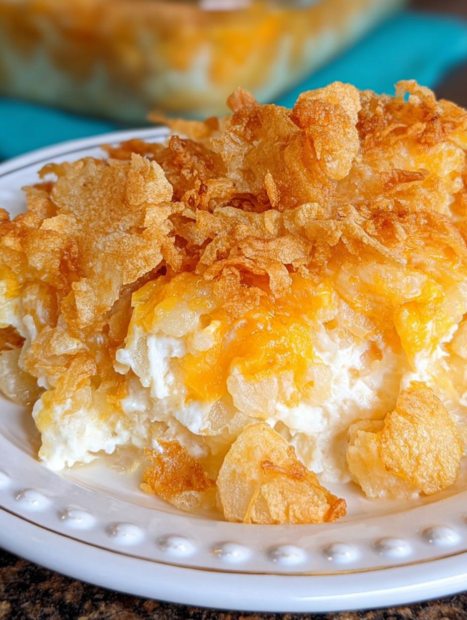 Cheesy Funeral Potatoes Recipe for Thanksgiving Side Dishes - Savory Recipe