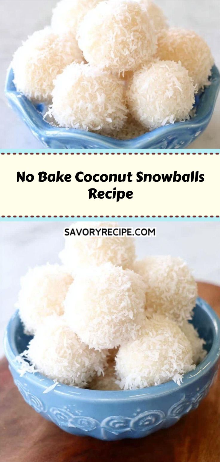 No Bake Coconut Snowballs Recipe